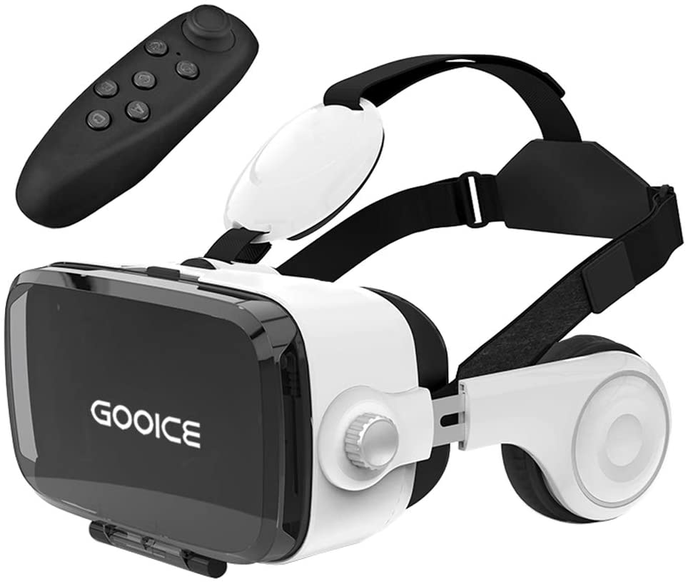 Gooice 3D VR Goggles - Bluetooth Remote Control - Compatible with ...
