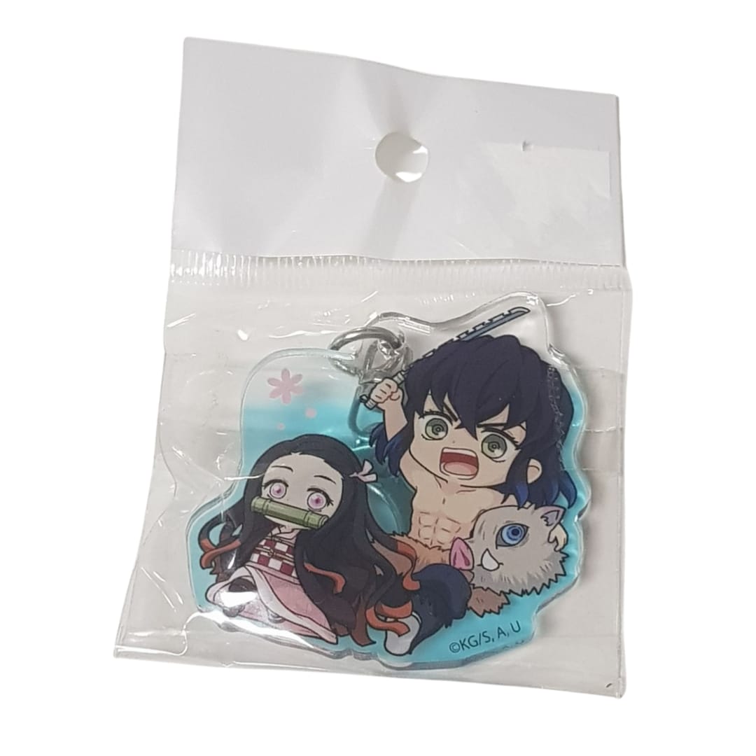 Kimetsu NO Yaiba - Demon Slayer - Inosuke & Nezuko - Keychain - Japan ...